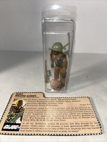 Vintage GI Joe Gunner Roadblock 1984 Hasbro Action Figure 100 % ...