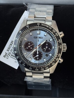 SEIKO PROSPEX Speedtimer Solar Chronograph Blue dial SSC935-MINT | eBay