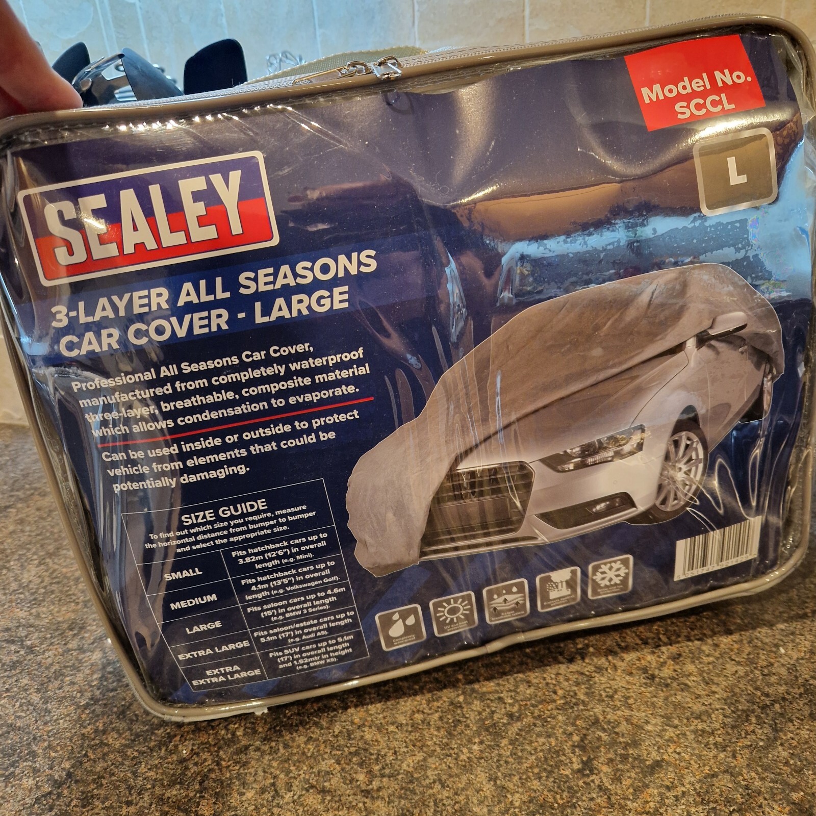 Sealey SCCL All Seasons Car Cover 3 Layer - Large for sale online | eBay