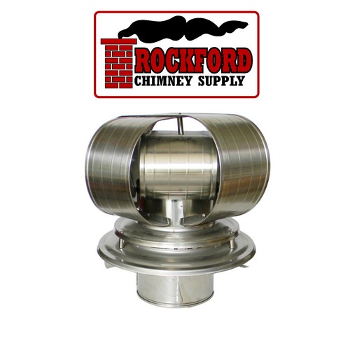 Vacu-Stack Stainless Steel Chimney Cap TDW for Air Cooled Chimney Pipe ...