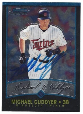 2001 Bowman Chrome Baseball #241 Michael Cuddyer IP autograph signed ...