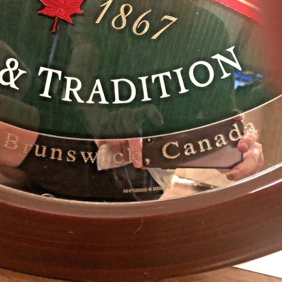 MOOSEHEAD LAGER BEER GIANT WOOD FRAMED MIRROR BAR PUB BARBACK SIGN 33 ...