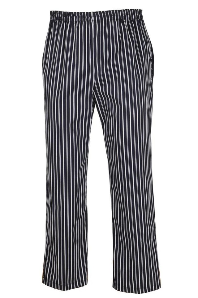 Chef Pants Cook Kitchen Trousers Catering Work Baggy Elastic Waist ...