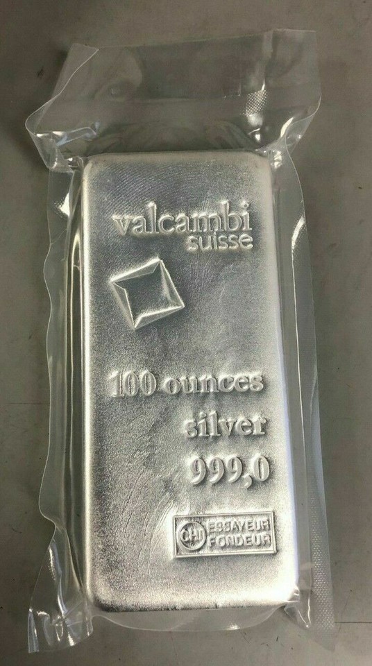 100 oz. Silver Bar .999 Fine Silver Bar - Mint Hallmark Varies | eBay