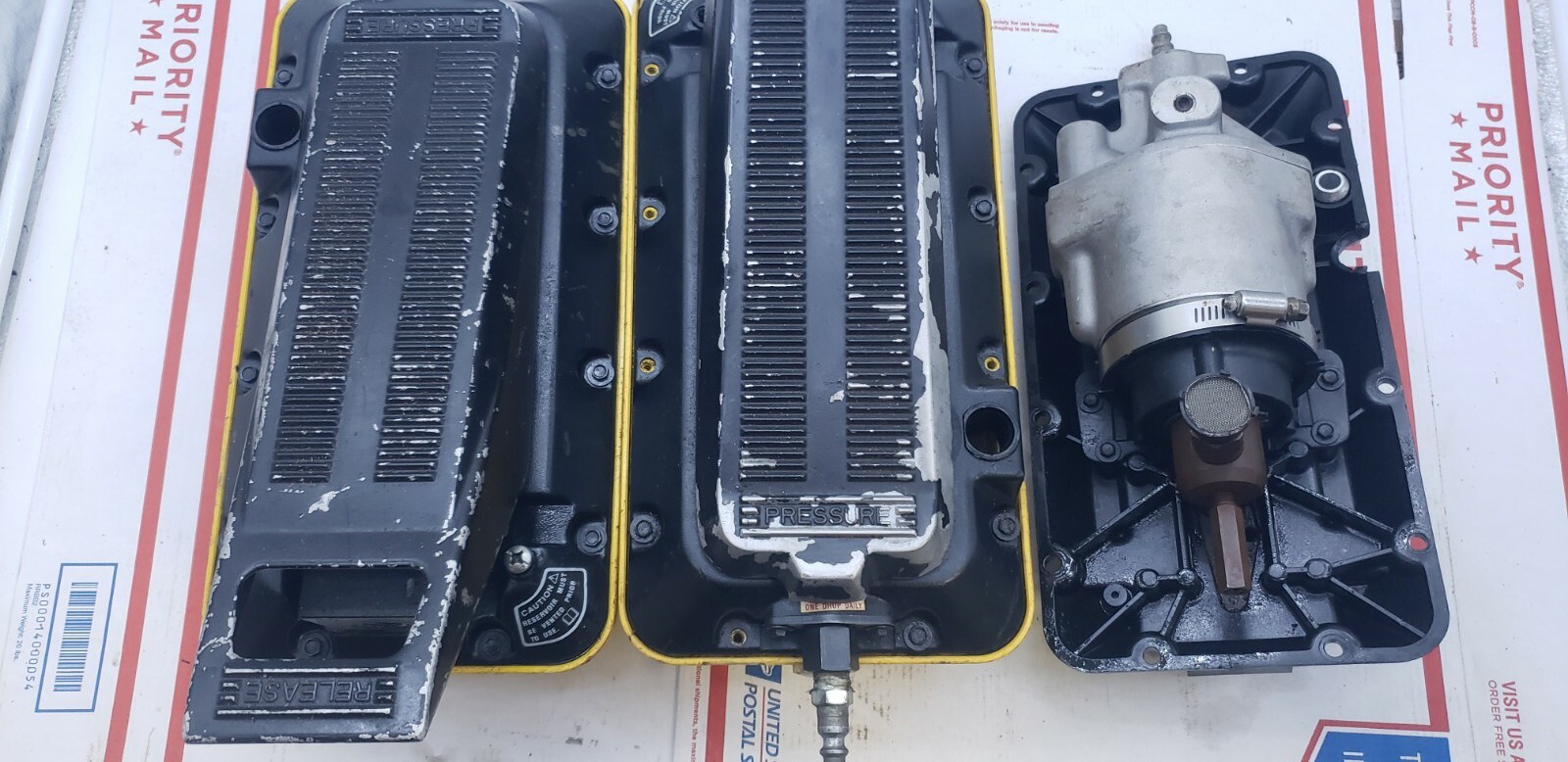 3x Enerpac PATG1102N Turbo II Air Hydraulic Pump with 3 Way Treadle FOR ...