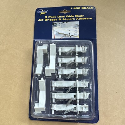 Gemini Jets Airbridge Set 2 with 3 Dual Widebody Jet Bridges and ...
