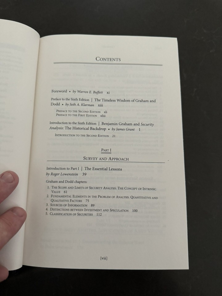 Security Analysis: Sixth Edition, Foreword by Warren Buffett by ...