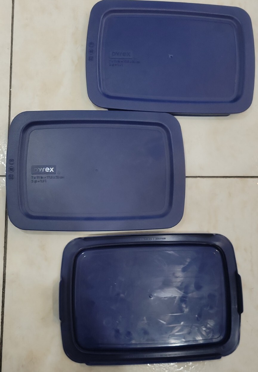 [3]Pyrex Replacement Lid 232-PC 2-Qt BLUE Plastic Rectangle Cover for ...