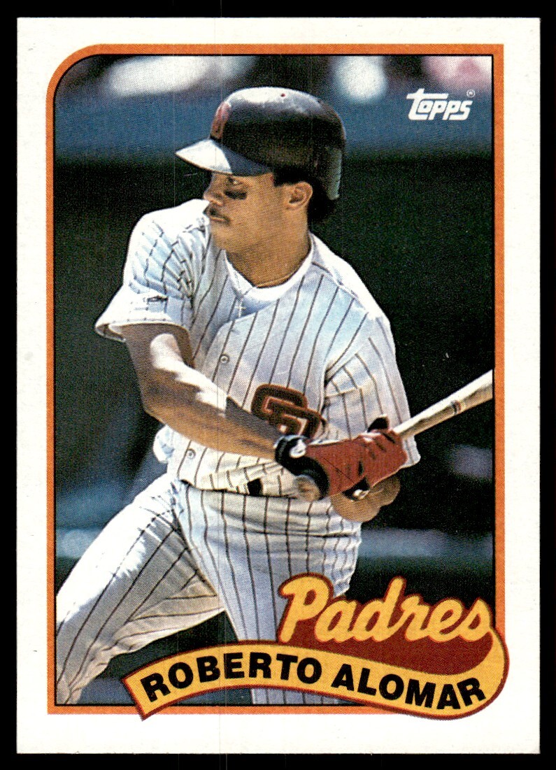 1989 Topps Baseball Card Roberto Alomar San Diego Padres #206 | eBay