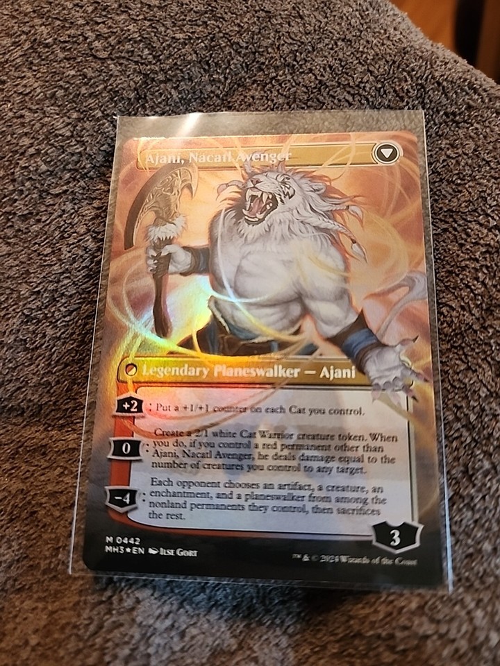 MTG Ajani, Nacatl Pariah MH3 0442 M NM FOIL Borderless | eBay