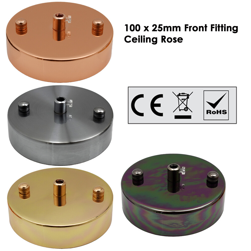 Single Point Drop Outlet Metal Ceiling Rose Perfect for Fabric Flex ...