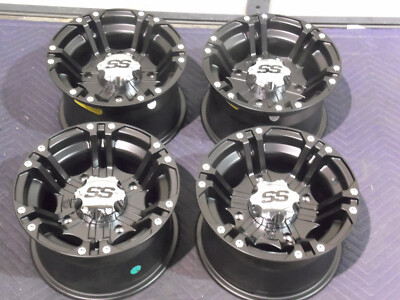 POLARIS RANGER XP900 12" ITP SS212 BLK ALUMINUM ATV / UTV WHEELS (SET 4 ...