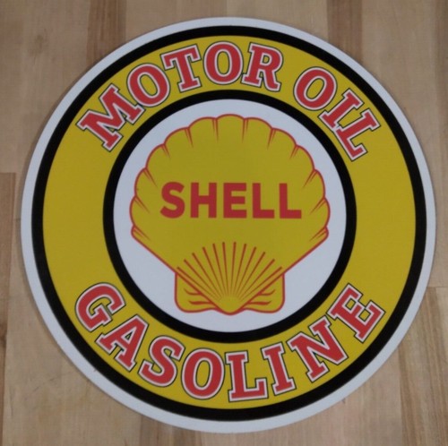 Shell Motor Oil Gasoline Sign 12 Inch Aluminum | eBay