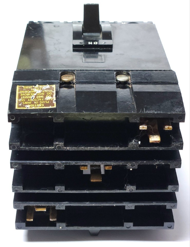SQUARE D FA34100 3 Pole 100 AMP Type FA I LINE Circuit Breaker OLD ...