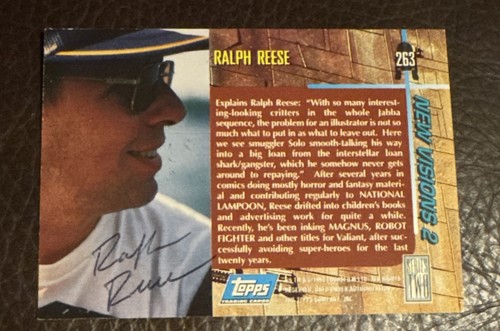 1994 RALPH REESE AUTOGRAPH CARD # 223 NM/M Topps Star Wars Galaxy ...