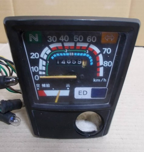 Super Cub Genuine Speedometer Custom Pre-Regulation Extreme Square Eye ...