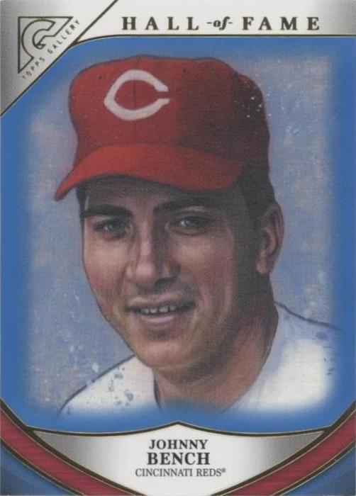 2019 Topps Gallery - Hall of Fame Gallery Johnny Bench #HOFG-17 Blue ...