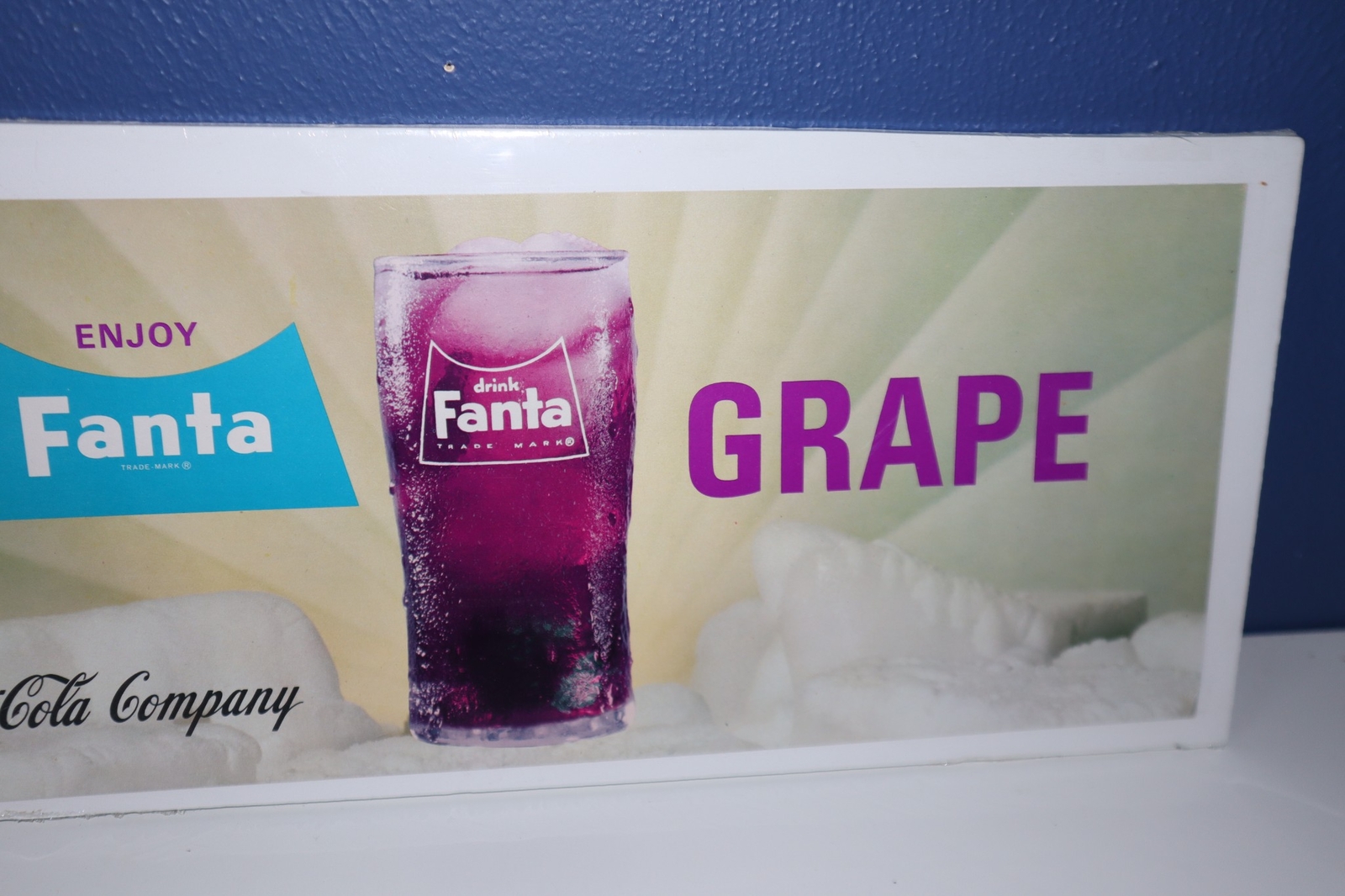 1950's Coca Cola M-M-M Taste Fanta Grape Restaurant Cardboard Sign | eBay