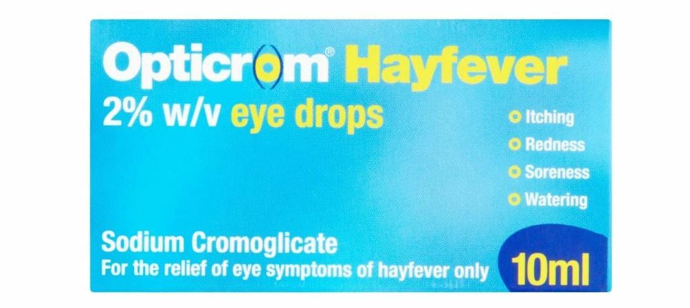 Opticrom Hayfever Eye Drops 10ml With Sodium Cromoglicate | eBay