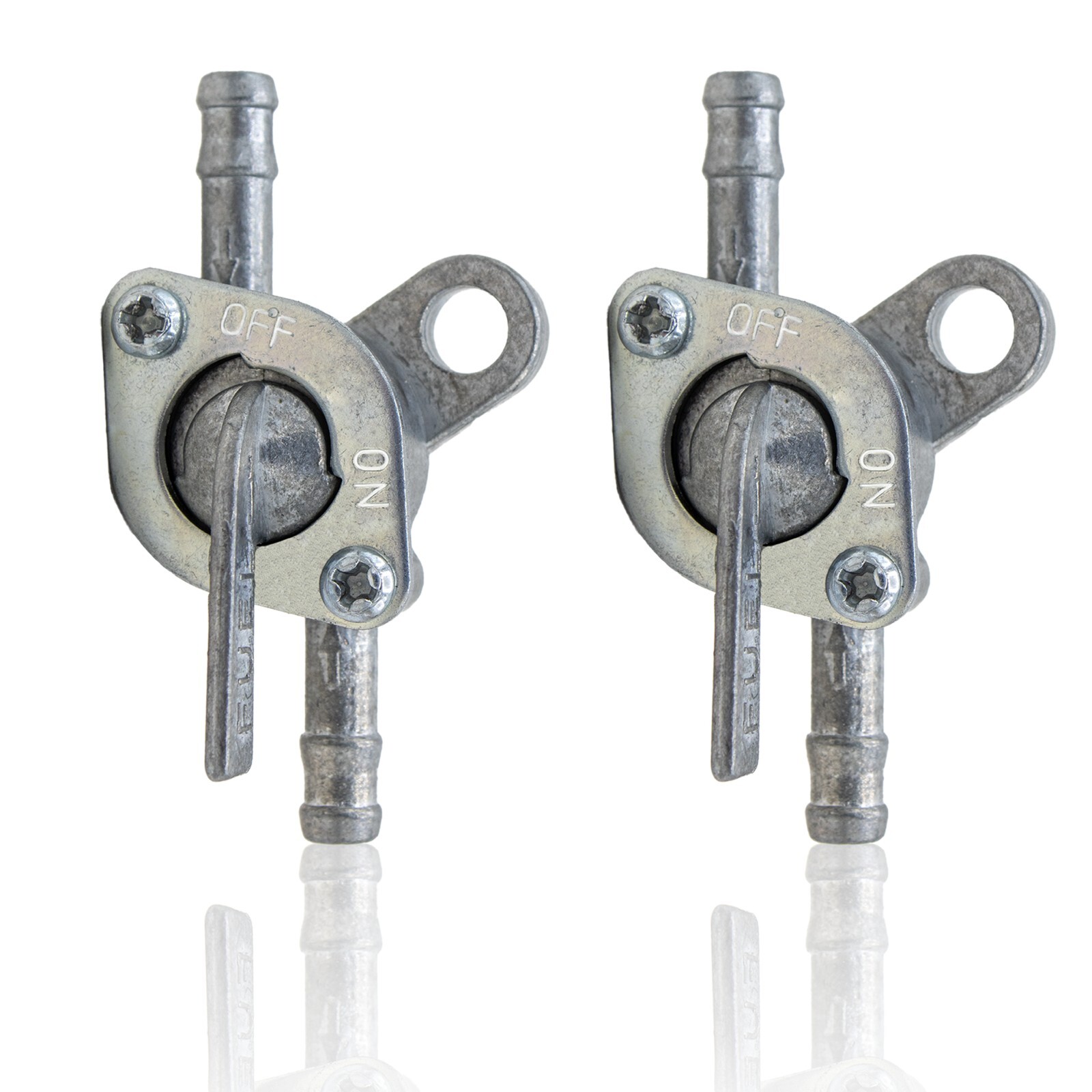 1/4" METAL INLINE FUEL PETCOCK SHUT OFF VALVE MOPED DIRT BIKE SCOOTER 3 ...