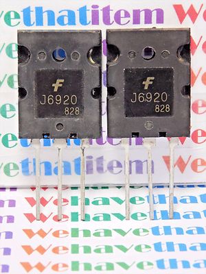 FJL6820 / J6820 / TRANSISTOR / TO264 / 2 PIECES (QZTY) | eBay