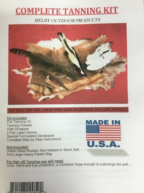 MELBY Outdoor Products Complete Home TANNING Kit Kits Hide Hides Fur ...