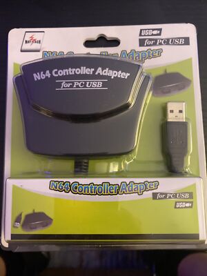 New Nintendo 64 Controller Adapter for PC Mac Dual USB to N64 Mayflash ...