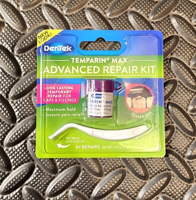 Tooth Repair Kit - DenTek Temparin Max - Temporary Repair for Fillings ...