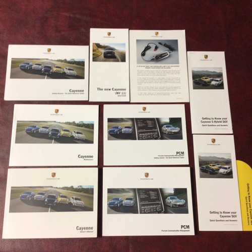2011 PORSCHE CAYENNE COMPLETE OWNERS MANUAL BOOKS REF MAINT NAV GUIDE ...