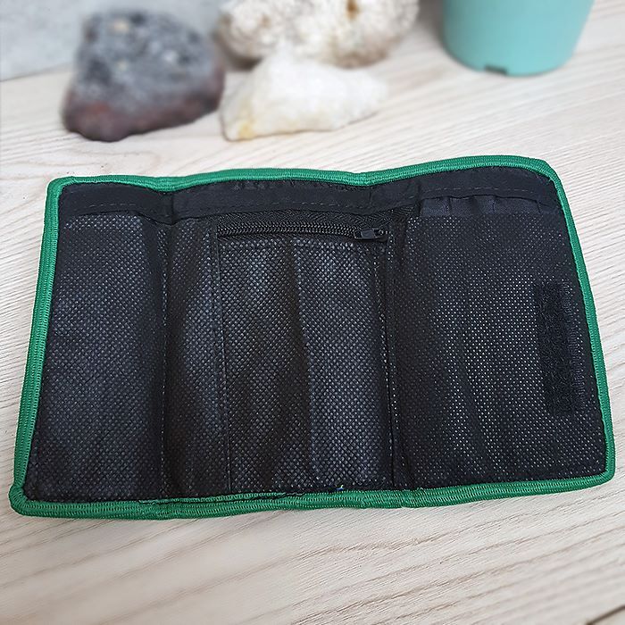 Multicolored Woven Striped Slim Soft Trifold Wallet Card Slots Handmade ...