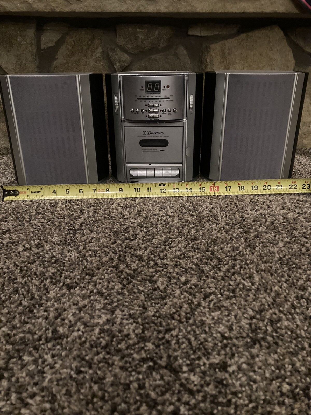 Emerson Circular Stereo System MS7630 CD AM/FM Radio Cassette | eBay