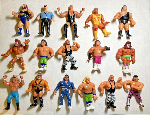 Lot of 15 WWF Hasbro 1990s Series 1-3 Vintage WWE Wrestling Figures | eBay