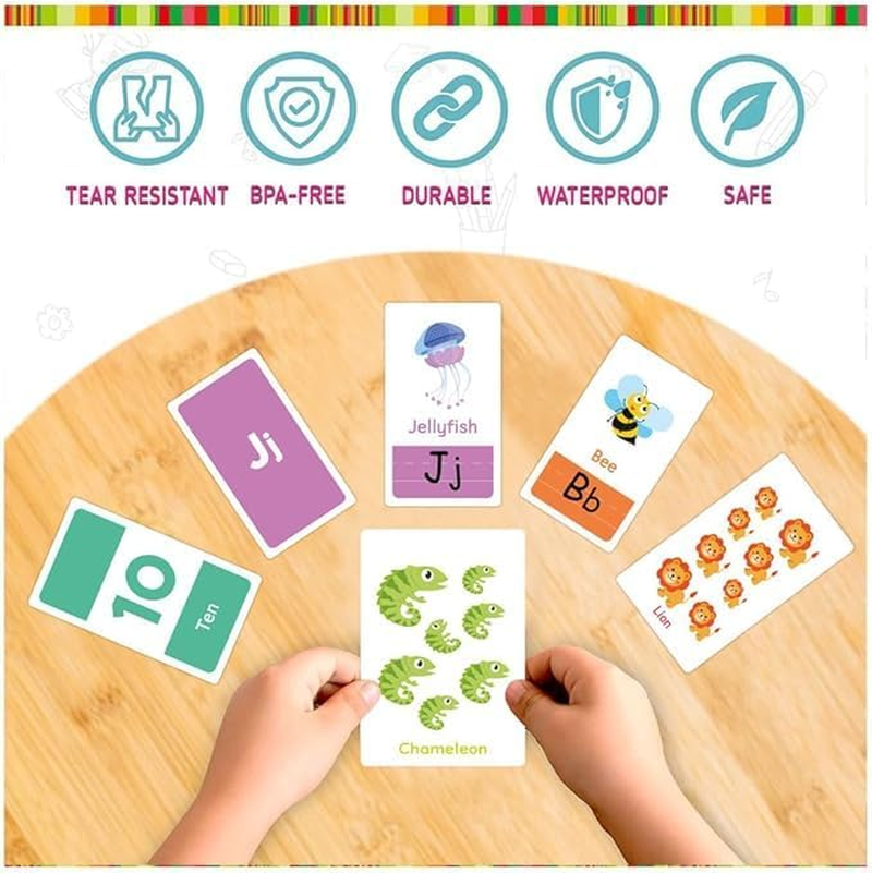 Early Learning Flash Cards Number Flash Cards Alphabet Flash Card 2-4 ...