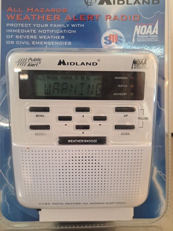Weather Radio Alert MIDLAND - All Hazard Alert Weather Radio WR-100C ...