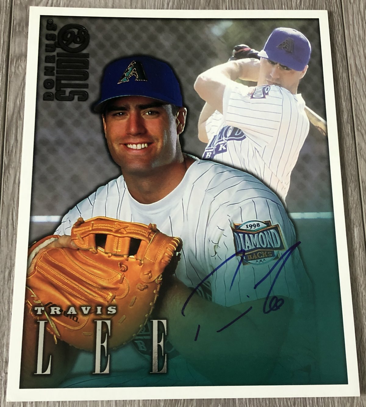 TRAVIS LEE SIGNED AUTOGRAPH ARIZONA DIAMONDBACKS 1998 DONRUSS STUDIO ...
