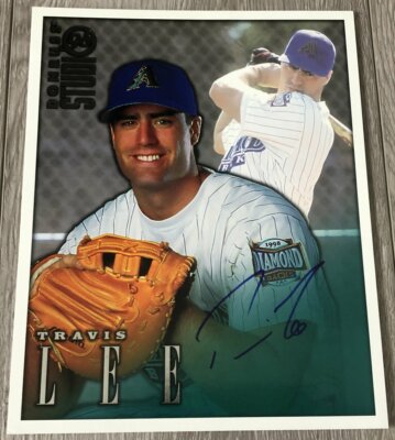 TRAVIS LEE SIGNED AUTOGRAPH ARIZONA DIAMONDBACKS 1998 DONRUSS STUDIO ...