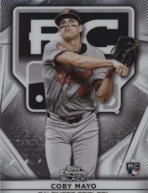 2025 Topps Chrome Black - Rookie Design Variations Coby Mayo #24 (RC ...