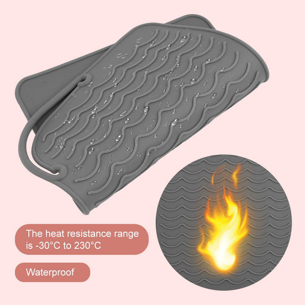 Anti Scald Cover For Hair Straightener Heat Resistant Mat Set Soft ...