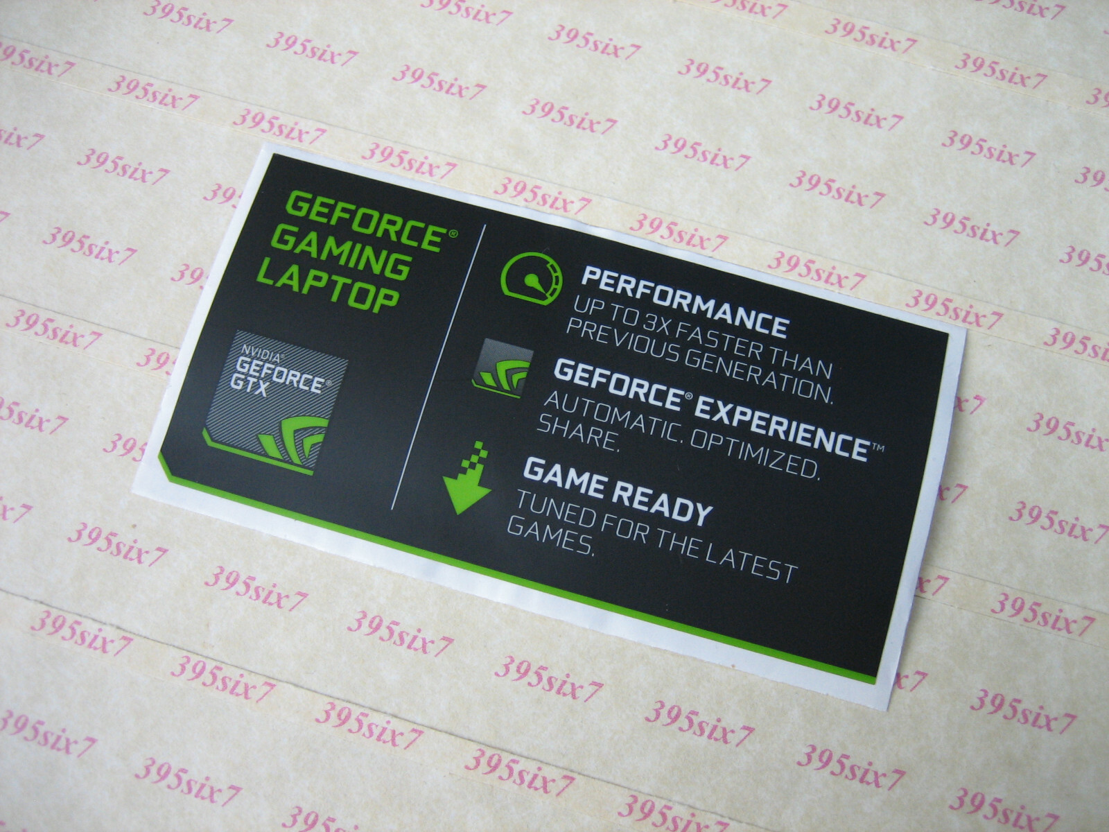 NVIDIA GEFORCE GAMING LAPTOP Sticker 49mm x 98mm | eBay.de