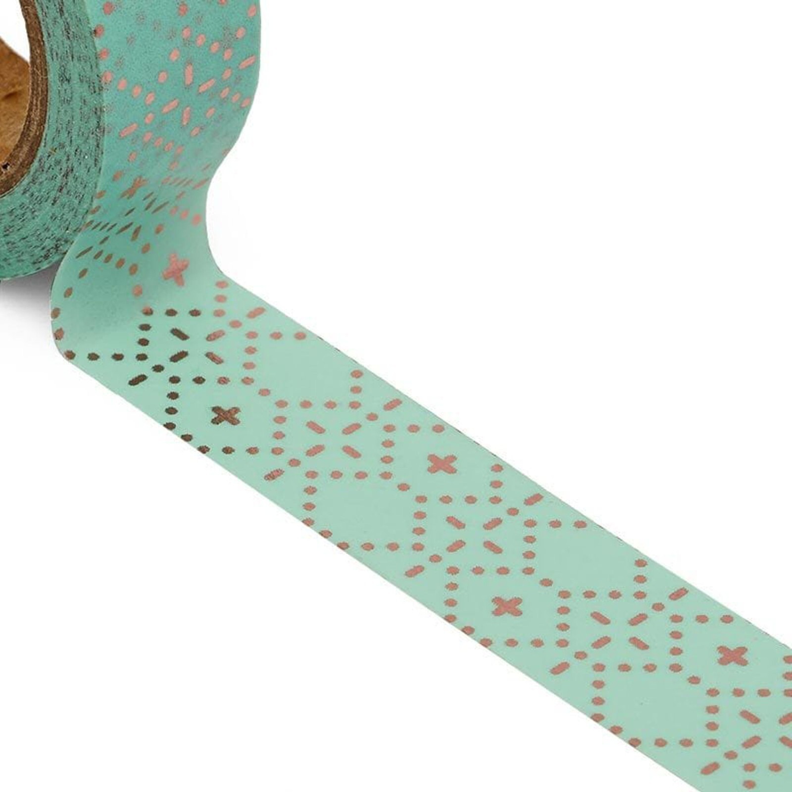 Aqua Blue and Gold Stitchery Washi Tape - 9/16in. x 10 Yards ...