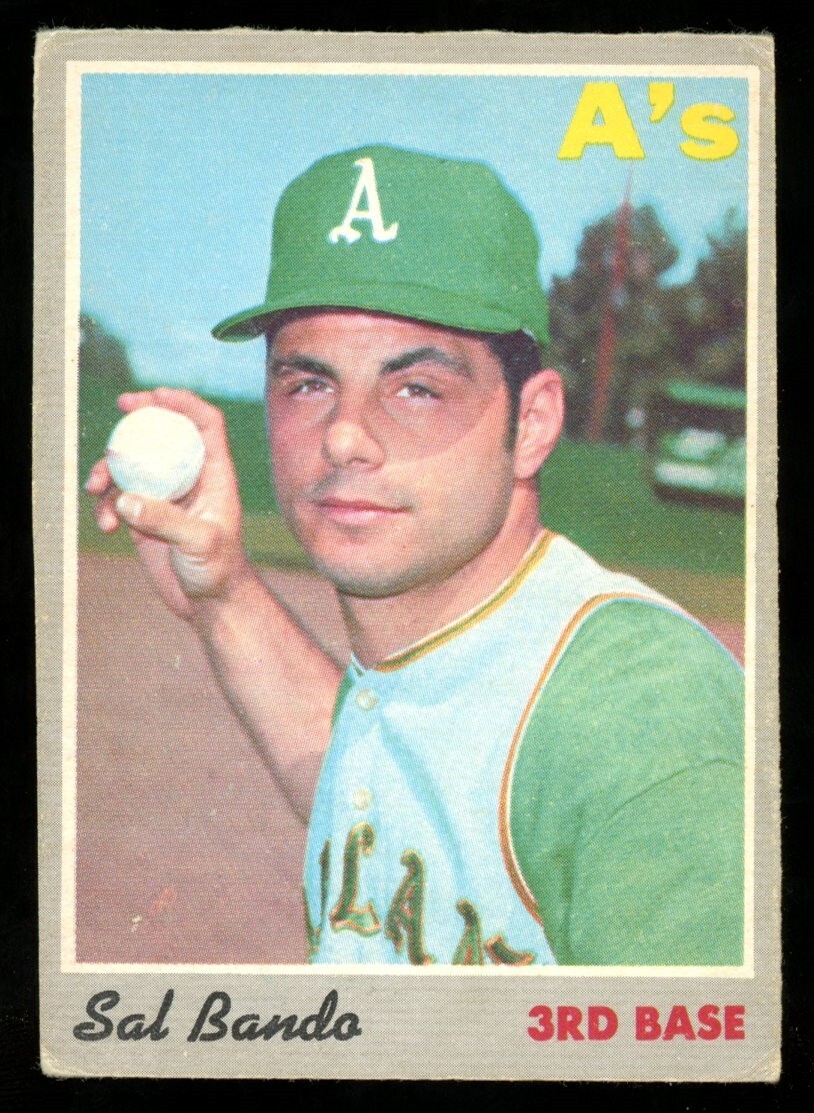 1970 TOPPS OPC O PEE CHEE MLB BASEBALL #120 Sal Bando EX+ Athletics A'S ...