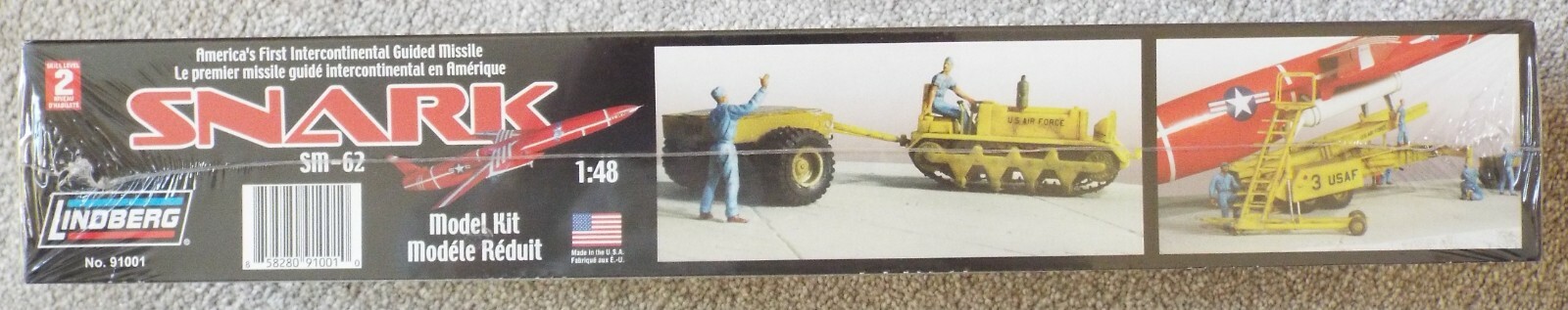 1/48 SM-62 Snark Guided Missile & Launcher Lindberg #91001 Shrink ...