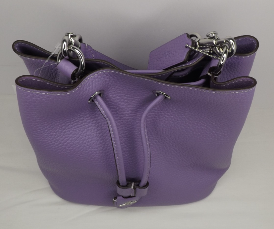 Coach CBH06 Rowan Bucket Bag with Double Face Pebble & Canvas Leather ...