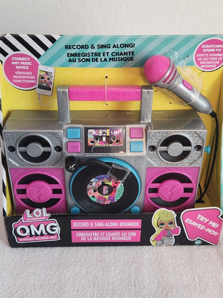 LOL Surprise OMG Remix Karaoke Machine/Record & Sing Along Boombox | eBay