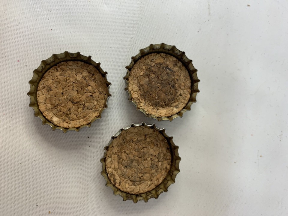 LOT: 3 Vintage Coca-Cola CORK Soda Pop Bottle Caps - Reg. U.S. Pat. Off ...
