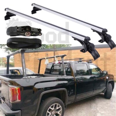 2015-2018 GMC Sierra 1500 Pickup 48" 2x Top Roof Rack Cross Bar Luggage ...