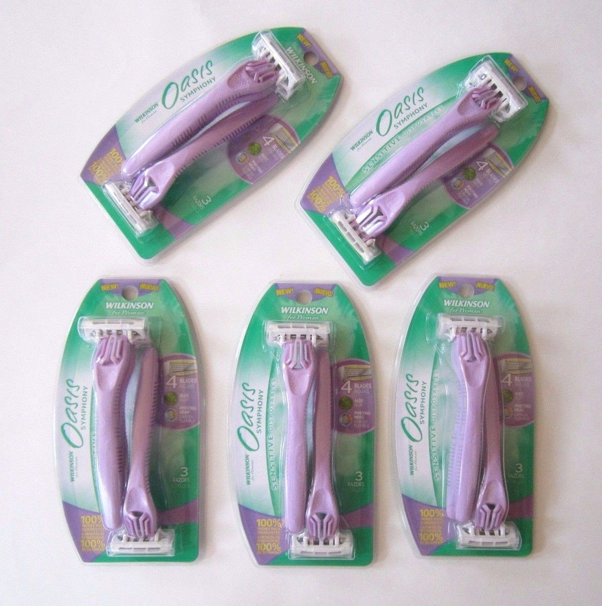 3pcs/pack Wilkinson Sword Oasis Symphony Sensitive Women Razors wAloe ...