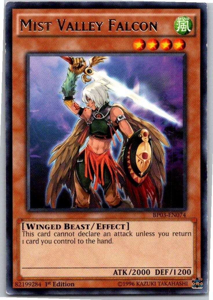 Yugioh Yu-Gi-Oh Mist Valley Falcon BP03-EN074 1st Edition Battle Pack 3 ...