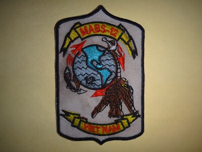 Vietnam War Patch USMC Marine Air Base Squadron MABS-12 VIETNAM | eBay