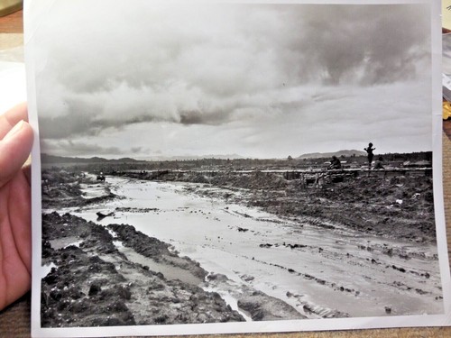 Vintage Vietnam War 1967 USAF Muddy Runway B/W Photo Dak To Vietnam | eBay